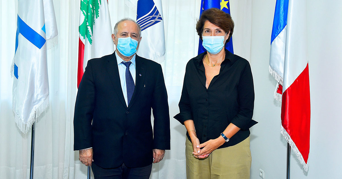 Visite de son S.E. Madame Anne Grillo, ambassadrice de France au Liban ...