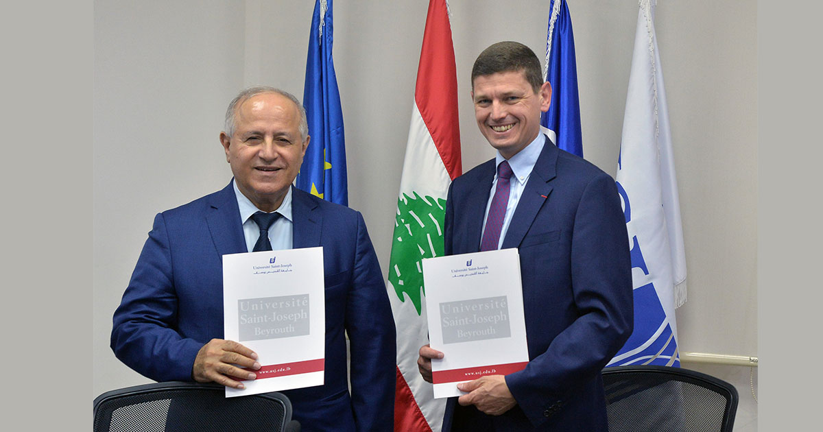 Signature d’une lettre d’intention entre l’USJ et l’Académie militaire de Saint-Cyr